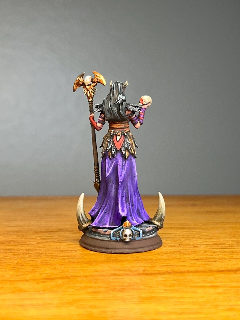 Hel, Maiden of Death. Painted Wizard Mage Cleric Druid Miniature From ...
