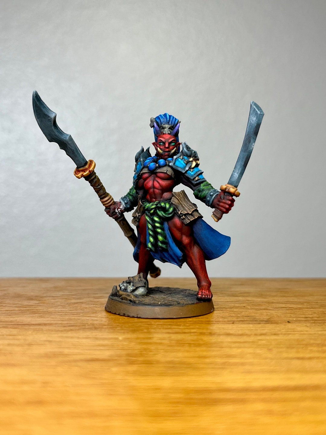 Painted Female Oni From Artisan Guild, Painted Miniature, Painted ...
