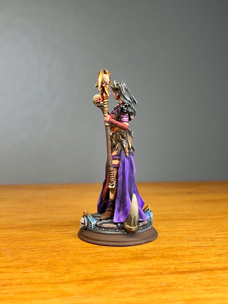 Hel, Maiden of Death. Painted Wizard Mage Cleric Druid Miniature From ...