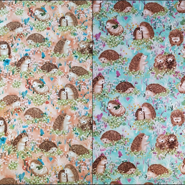 Hedgehog Fabric - Etsy