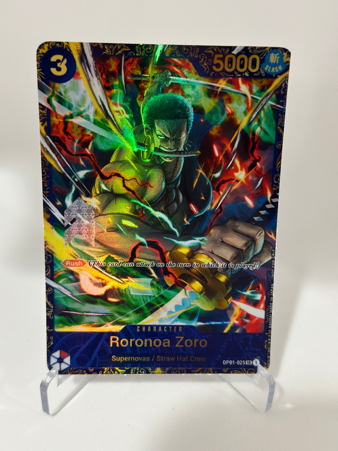 One Piece Roronoa Zoro OP01-25 treasure Cup/proxy - Etsy