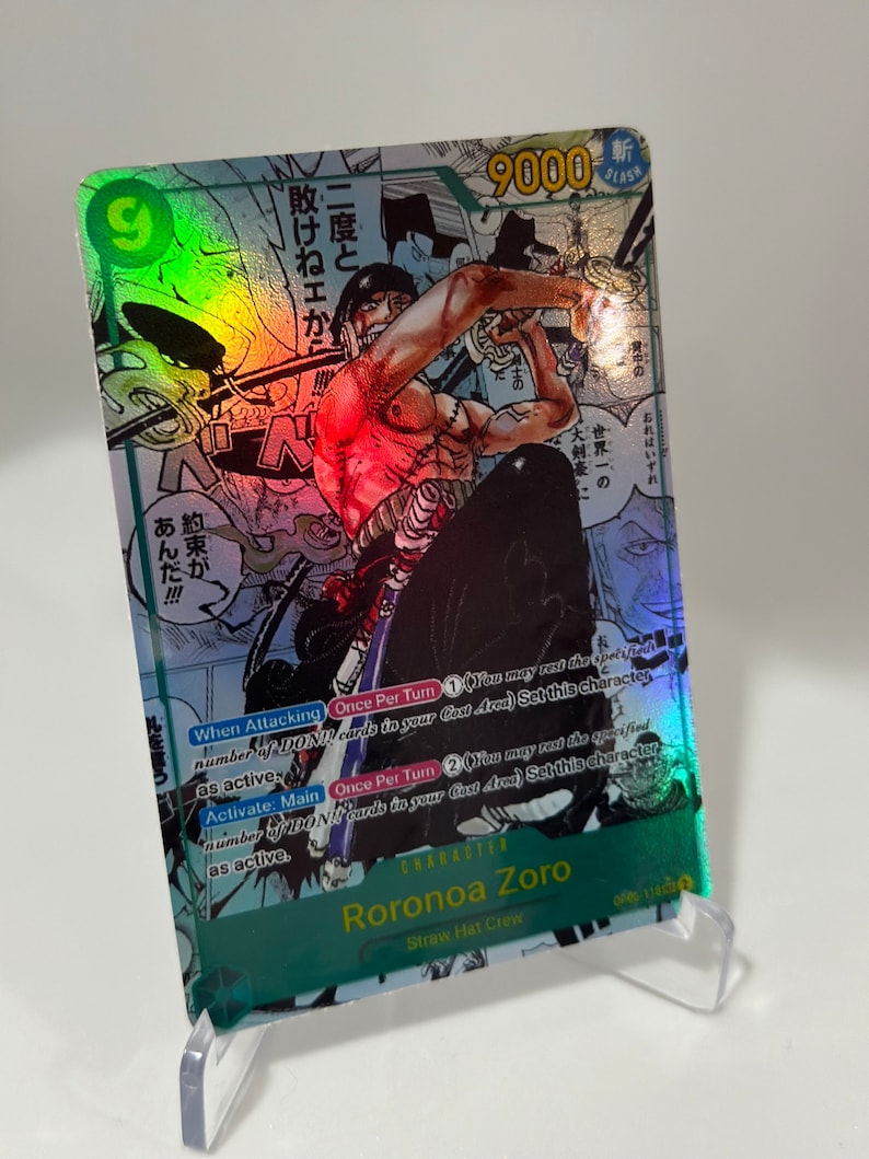 One Piece Roronoa Zoro manga Alt Art Op06-118 Proxy - Etsy Australia