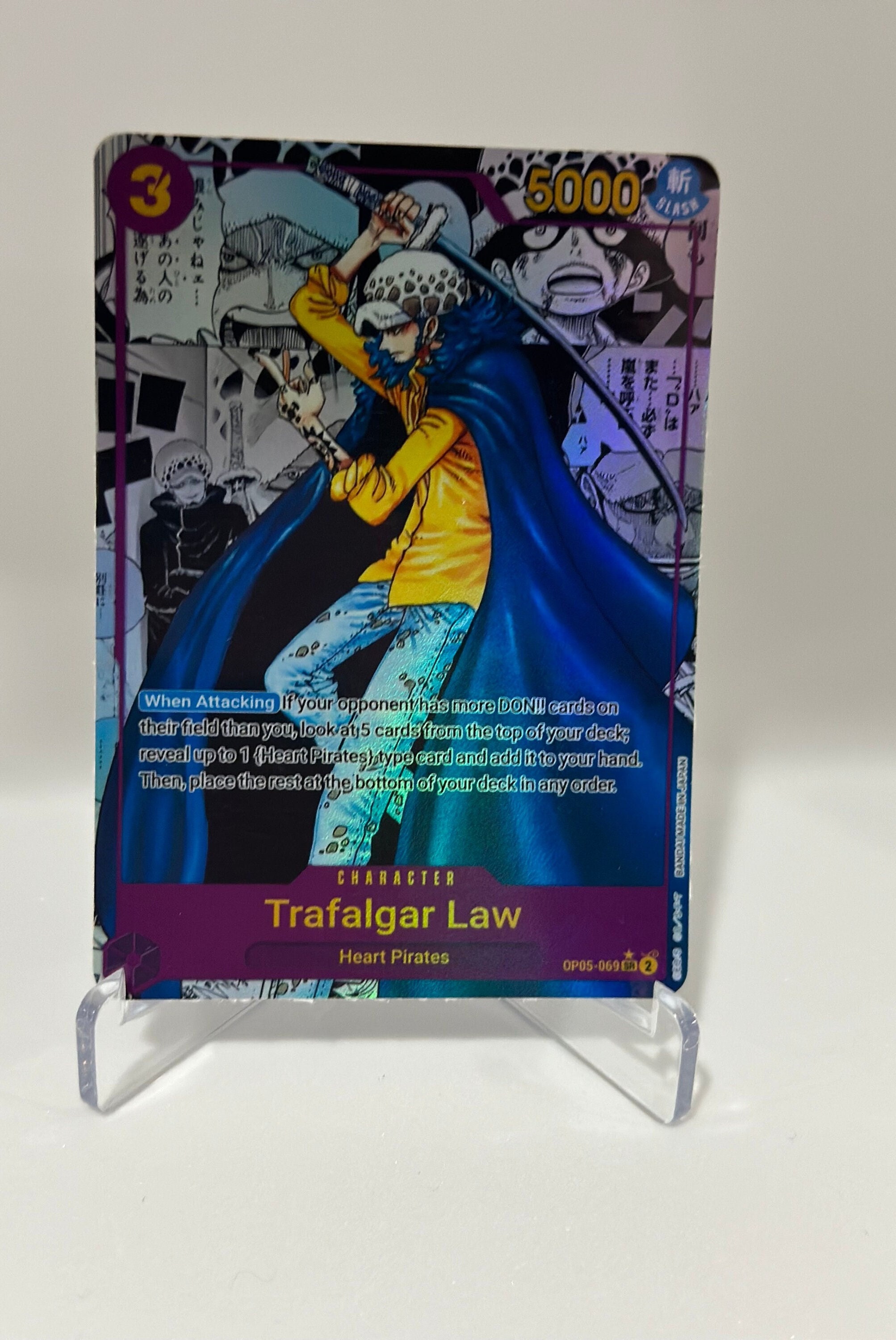 One Piece Trafalgar Law manga Alt Art Op05-069/proxy - Etsy
