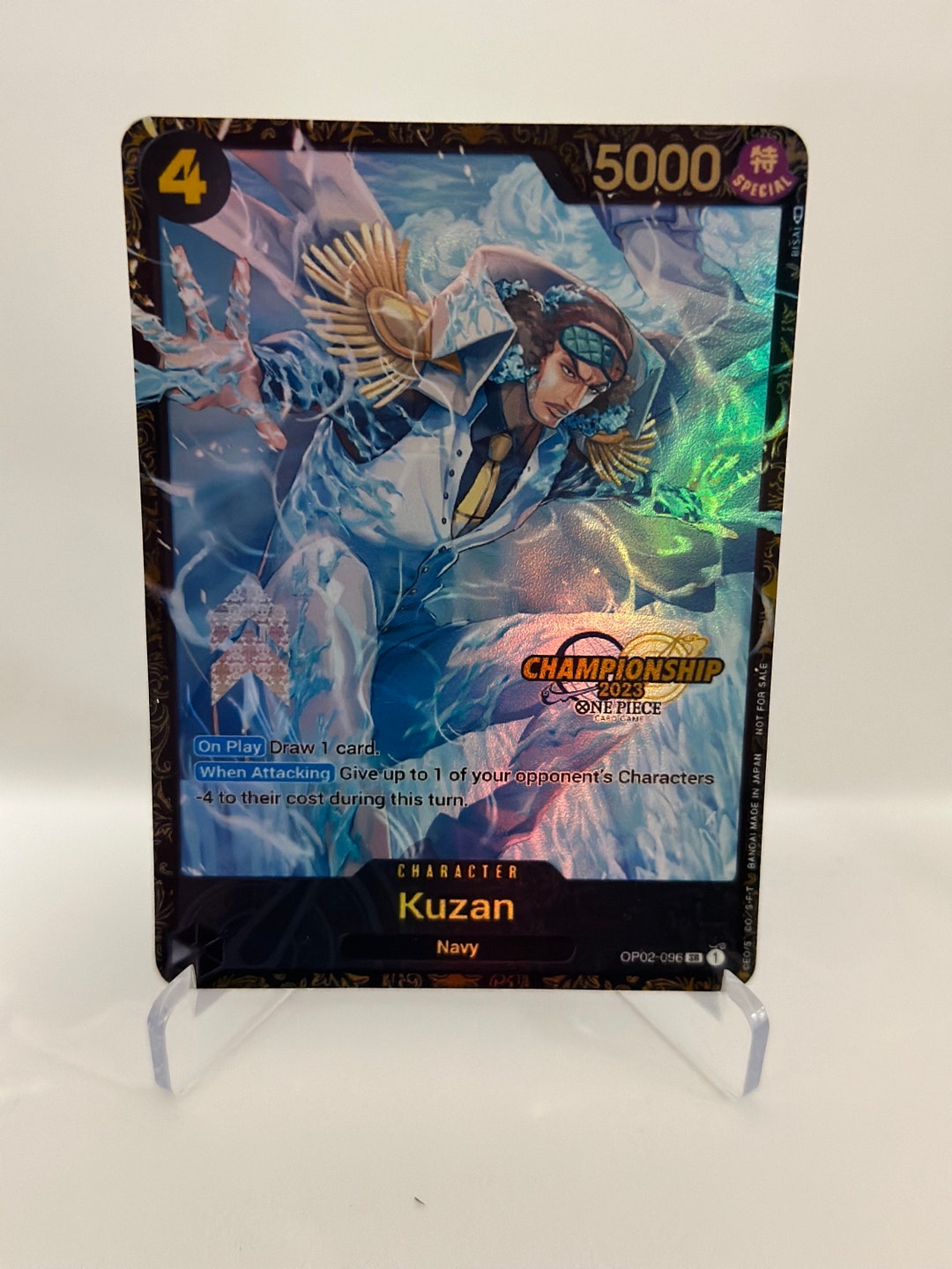 One Piece Kuzan championship 2023 OP02-096 Proxy/handcrafted - Etsy