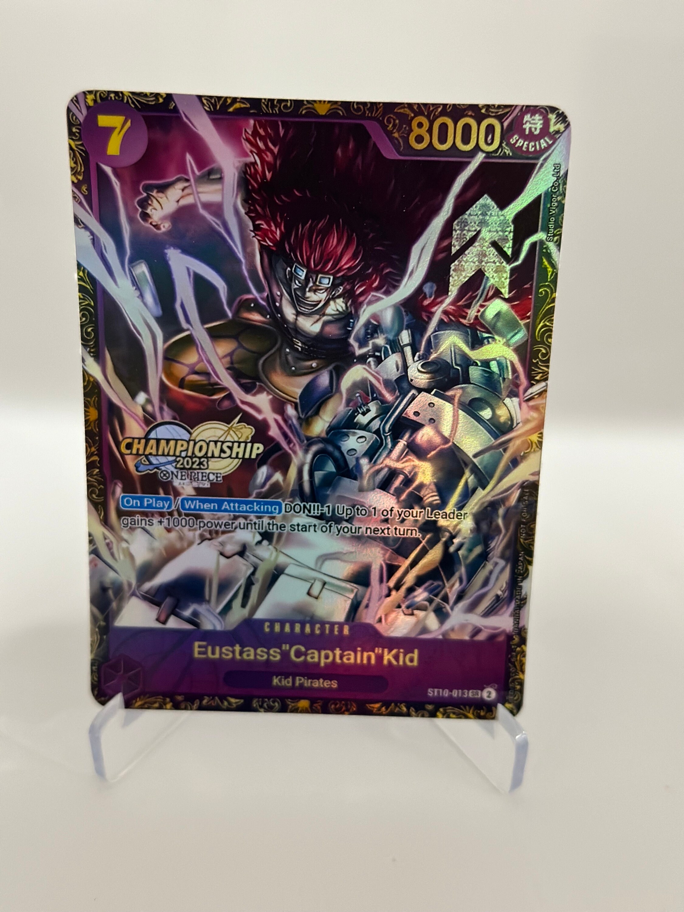 One Piece Eustass captain Kid championship 2023 ST10-013 Proxy/handcrafted - Etsy