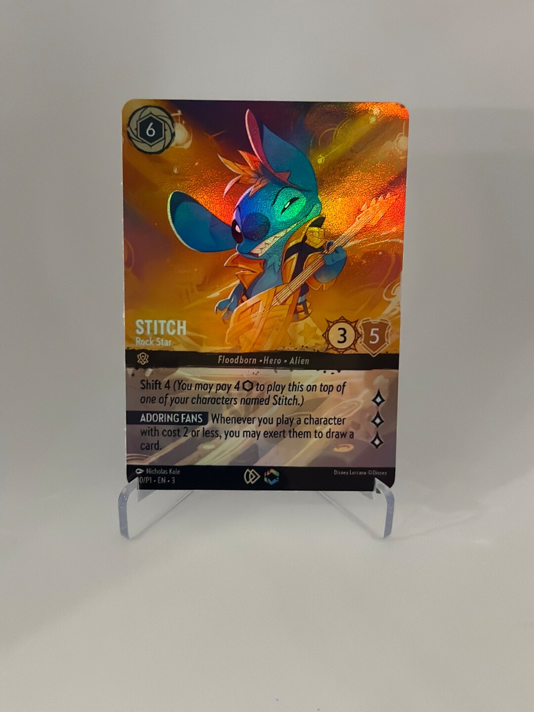 Stitch Rock Star Alt Art Lorcana Proxy - Etsy