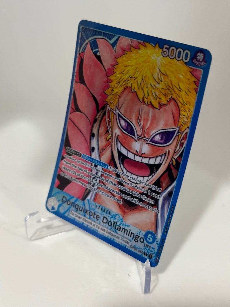 One Piece Donquixote Doflamingo leader Alt Art OP01-060 Proxy / Hand ...