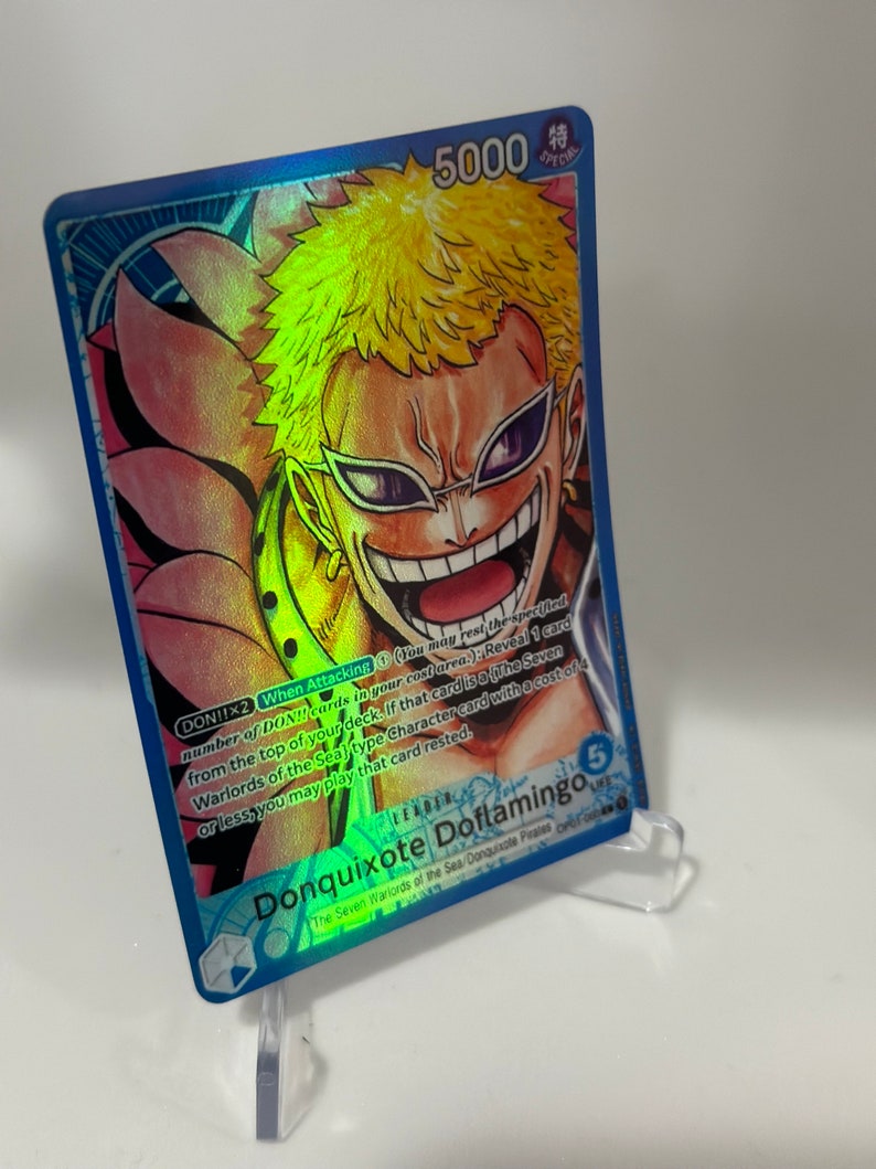 One Piece Donquixote Doflamingo leader Alt Art OP01-060 Proxy / Hand ...