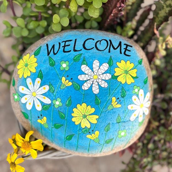 Welcome Rocks - Etsy
