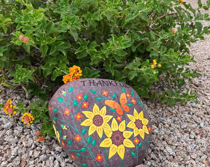 Set of 3. Perfect for Your Autumn Porch or Patio! This "thankful ...