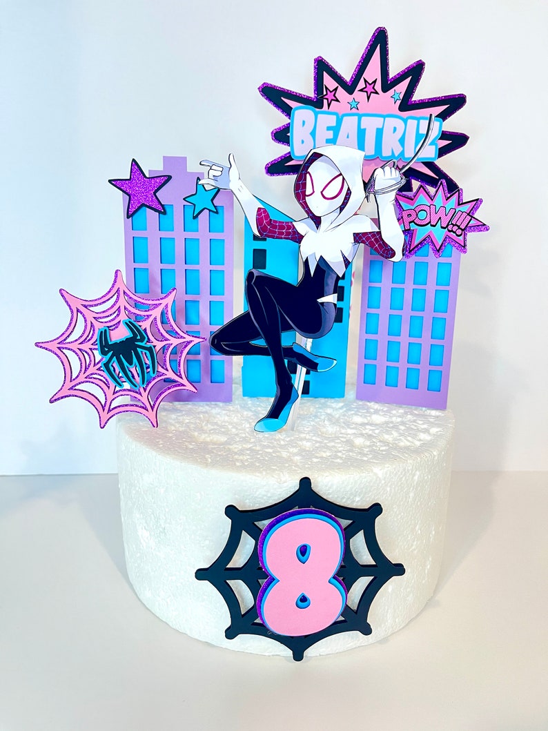 Spidey Ghost Gwen Cake Topper Spidey Gwen Cake Decorations - Etsy
