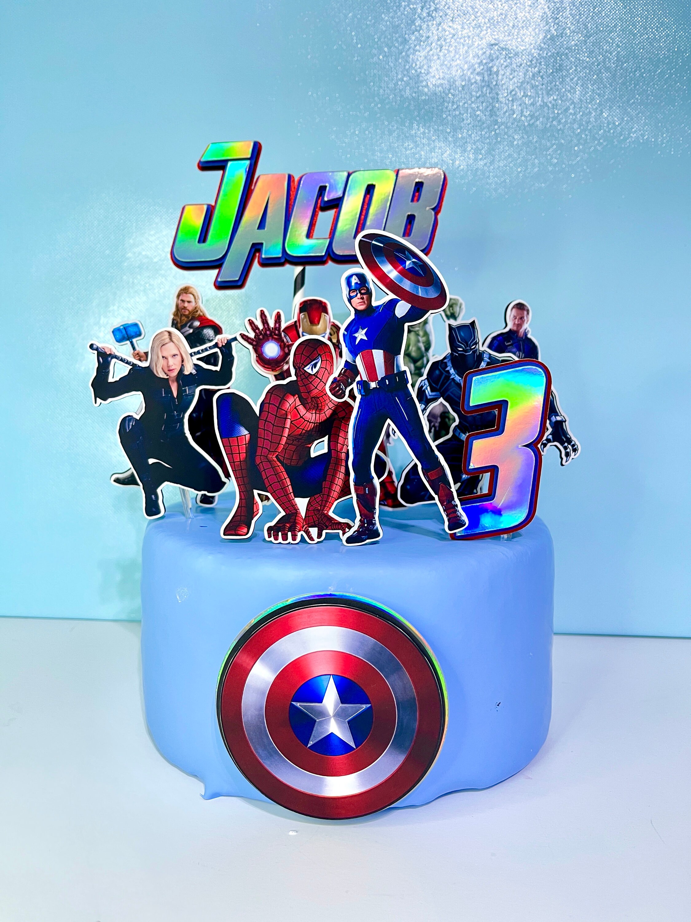 Avengers Cake Topper Avengers Cake Decorations Avengers Birthday ...