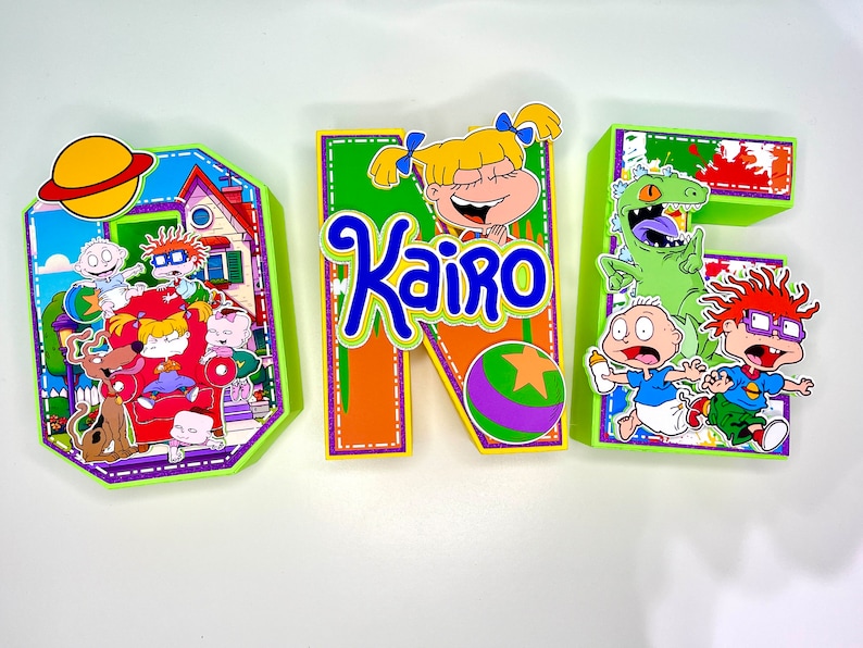 3D Rugrats Letters: Personalized Birthday Party Decorations - Etsy