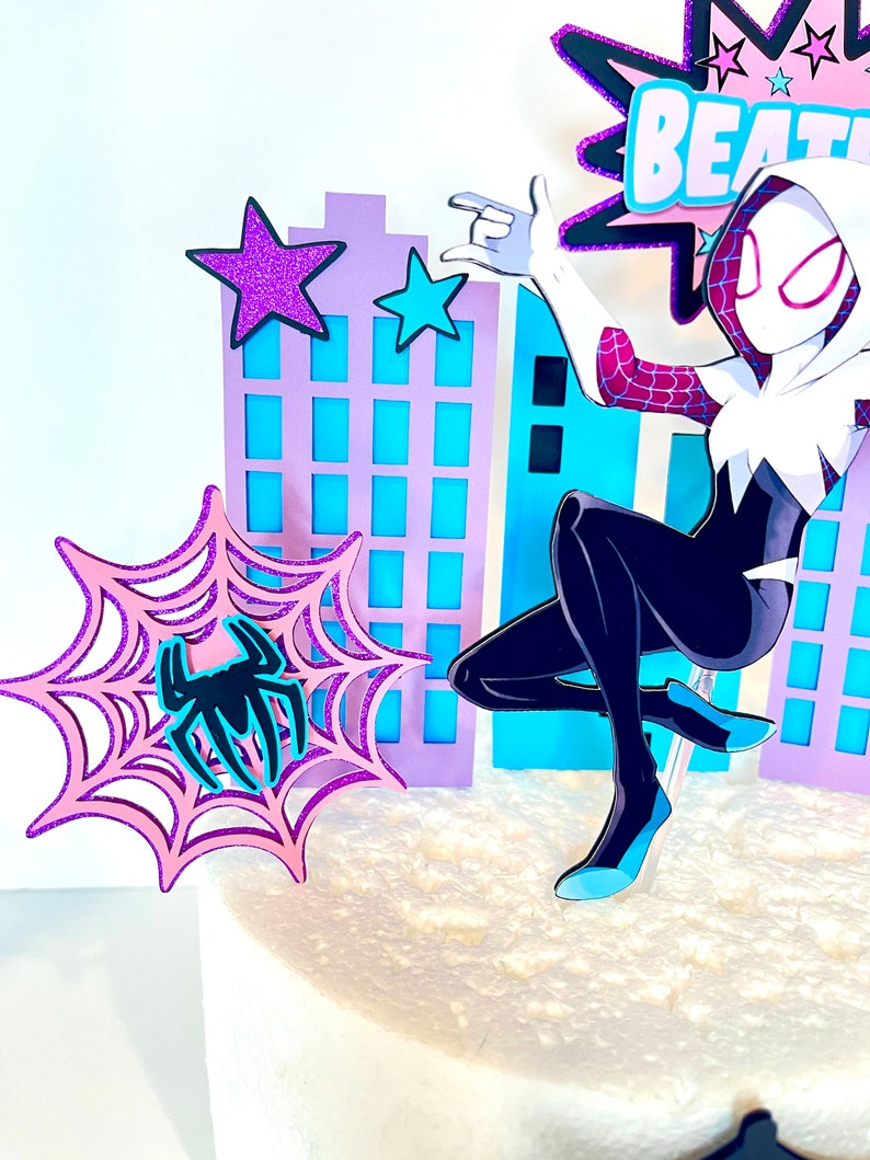 Spidey Ghost Gwen Cake Topper Spidey Gwen Cake Decorations - Etsy
