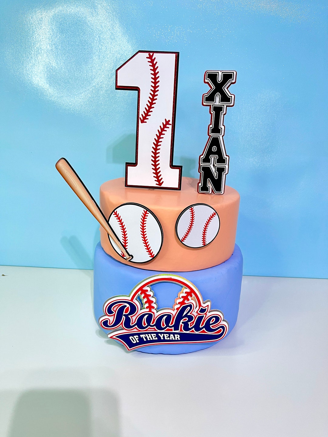 Baseball Cake Topper Baseball Cake Decoration Rookie of the Year Cake ...