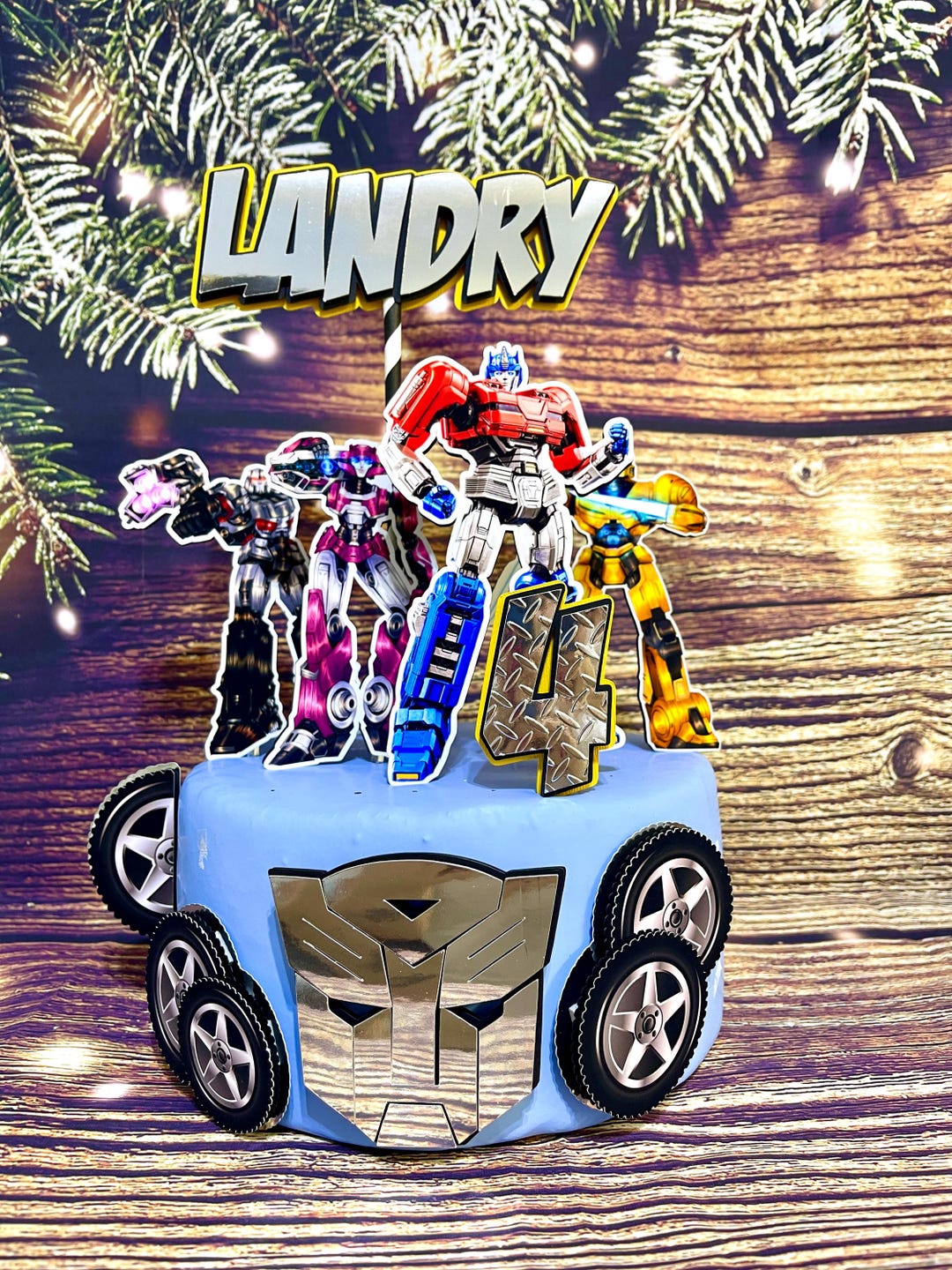 Transformers Cake Topper: 3D Layered Decorations - Etsy
