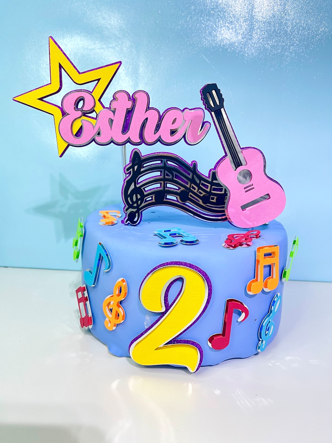 Music Cake Topper - Music Cake Decorations - Music Party - Music ...