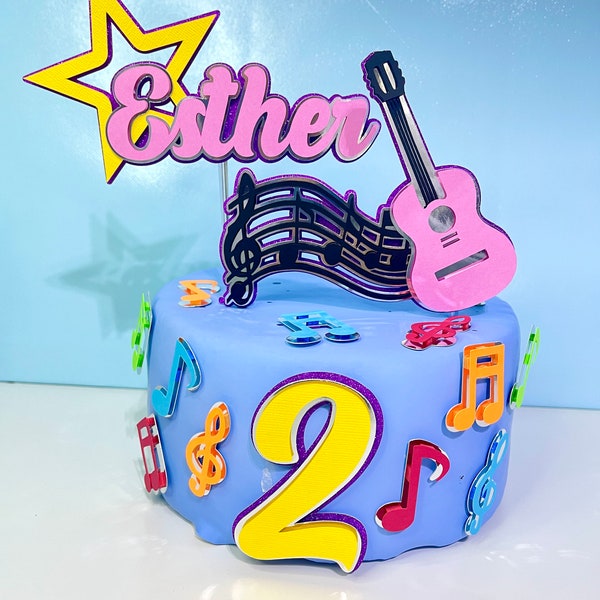 Music Cake Toppers - Etsy
