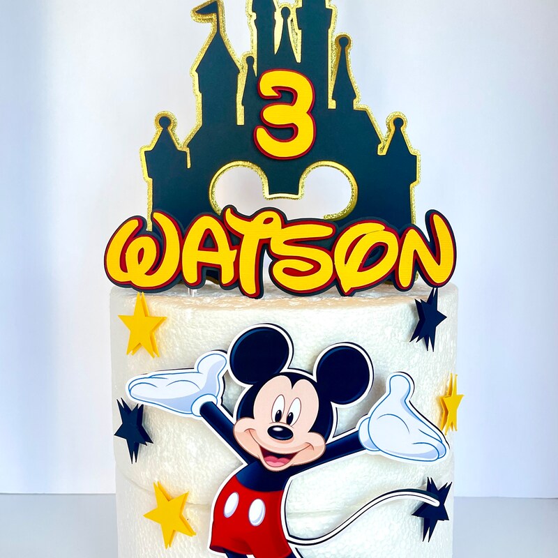 Mickey Mouse Cake Topper - Etsy