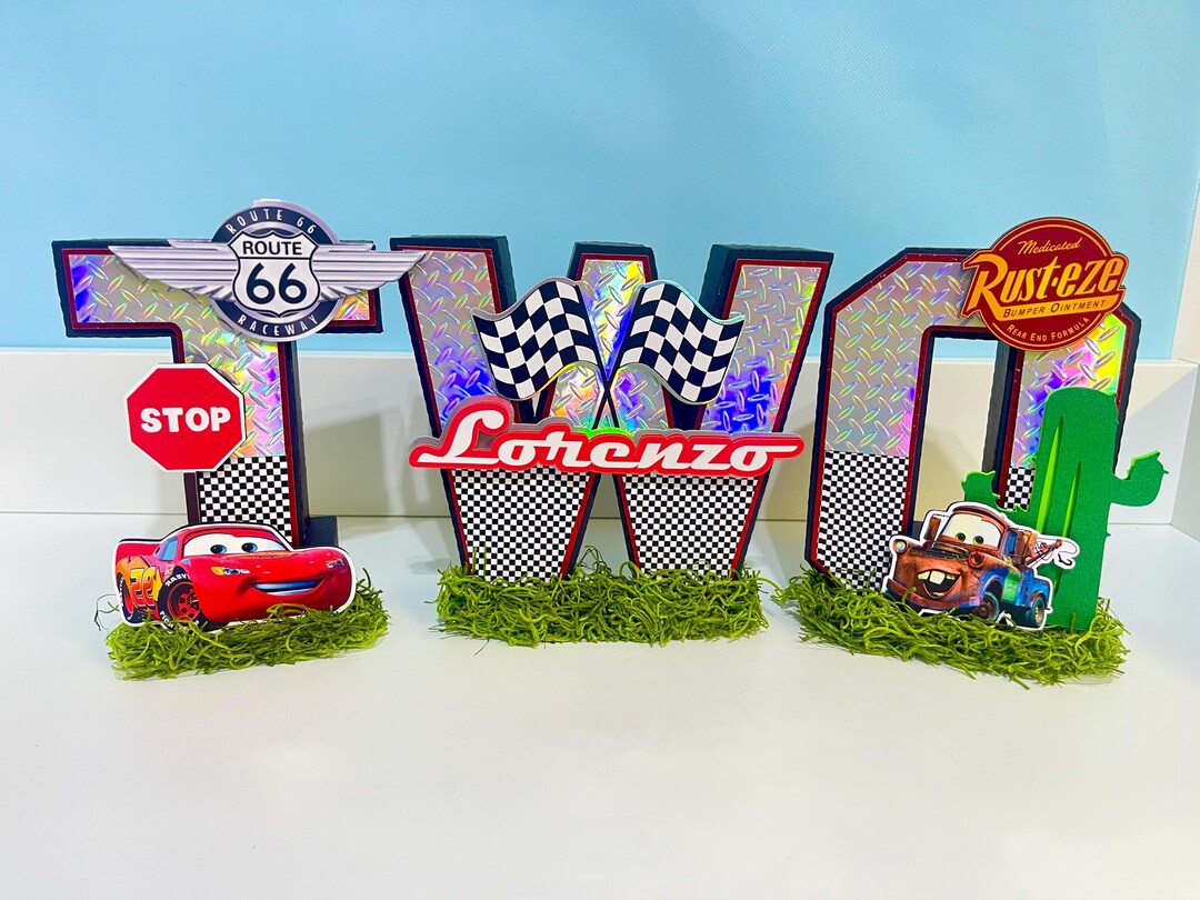 Cars Mcqueen - Custom 3D Letters - Etsy