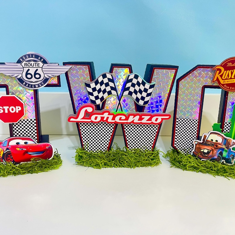 Cars Letters - Etsy