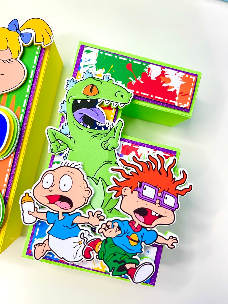 3D Rugrats Letters: Personalized Birthday Party Decorations - Etsy