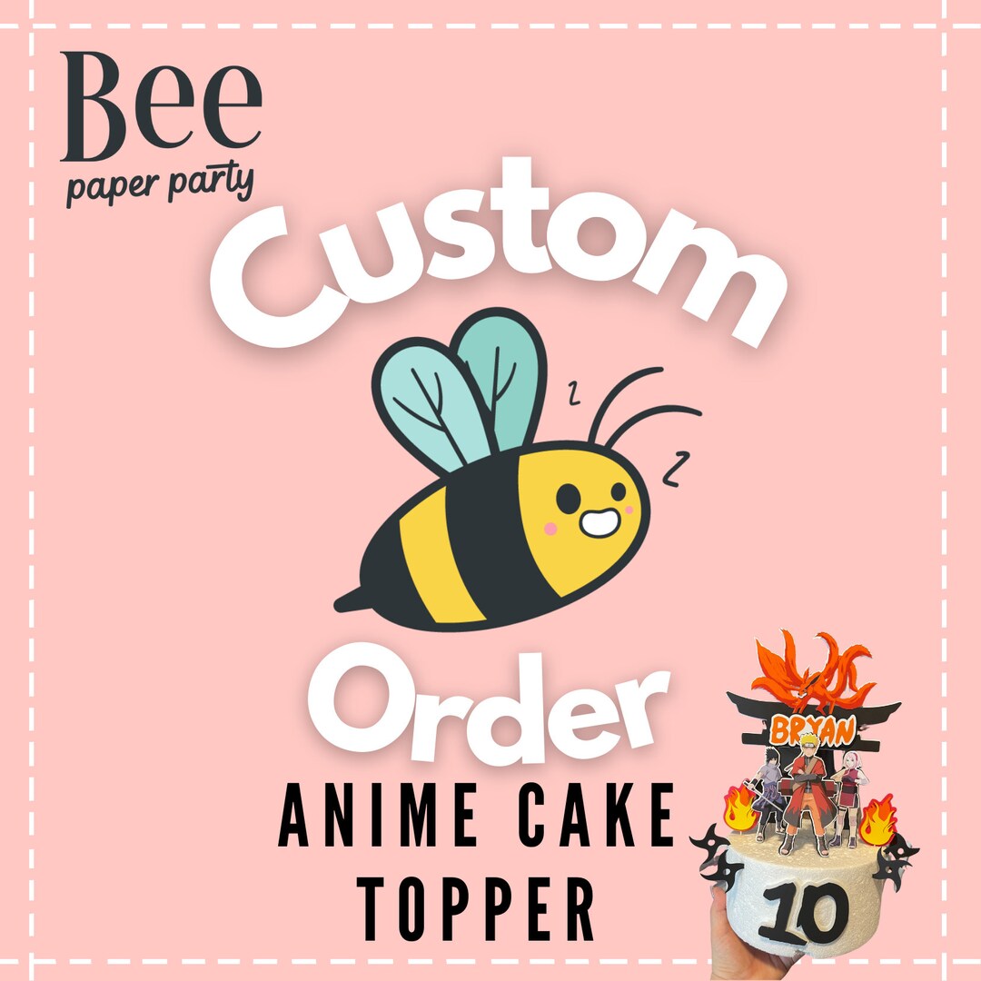 Anime Cake Topper ANY ANIME of Your CHOICE - Etsy