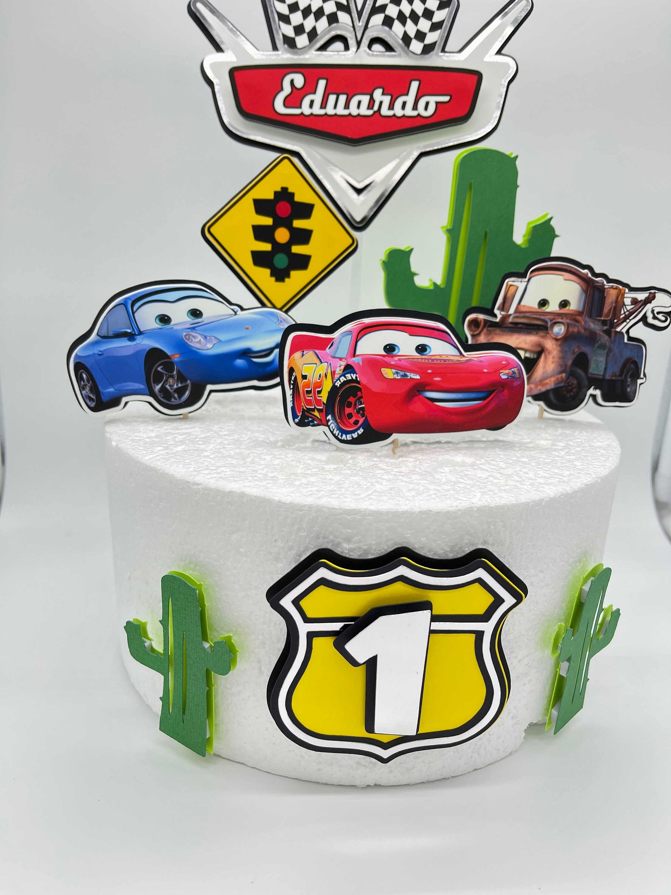 Cars Cake Topper - Cars Caketopper - Cars Cake Decorations - Cars Party ...