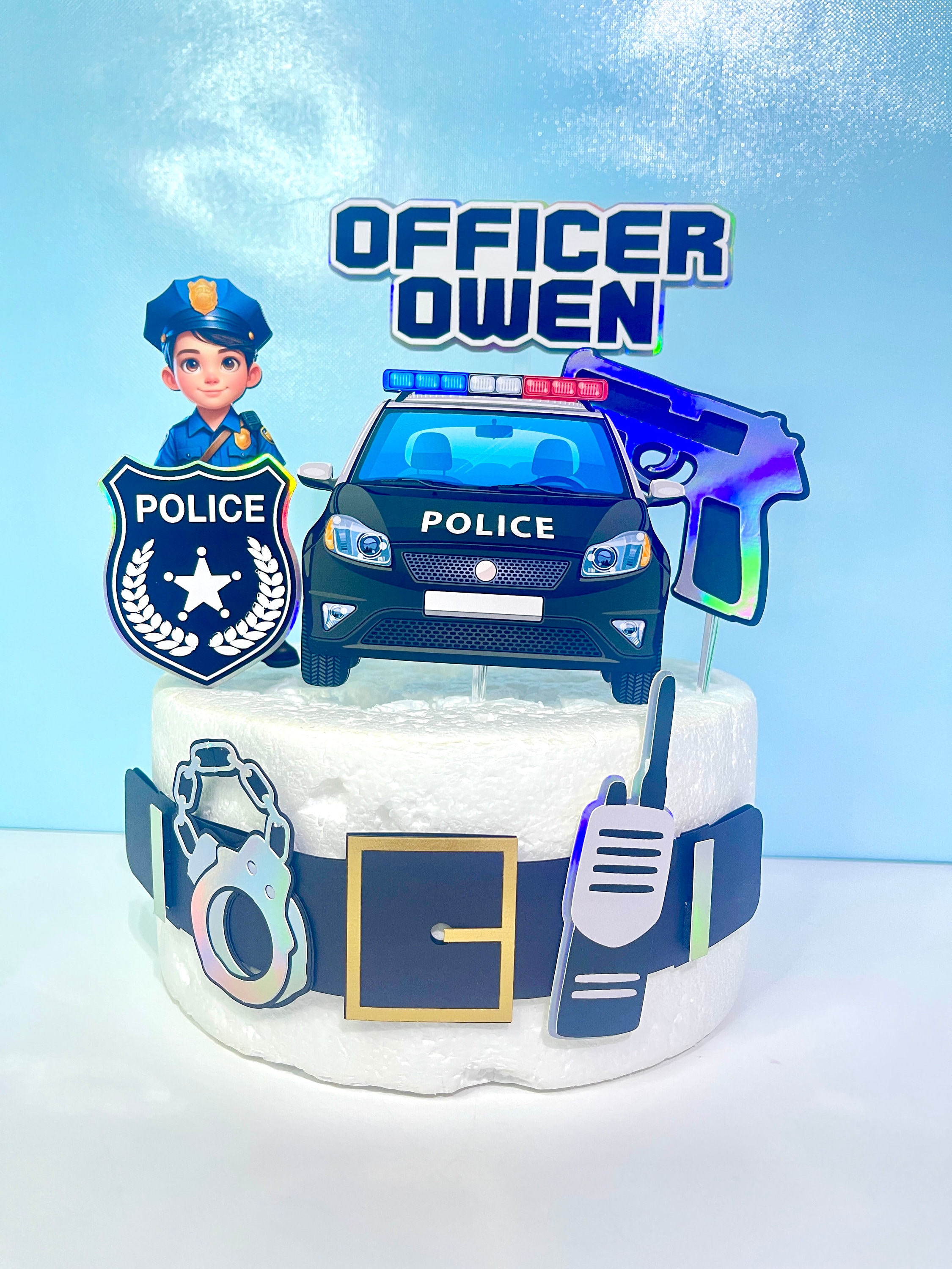 Police Officer Cake Topper Police Cake Topper Police Officer Birthday ...