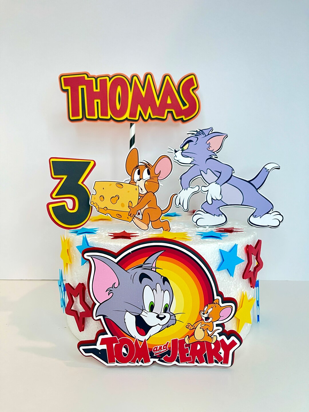 Tom and Jerry Cake Topper - Tom and Jerry Cake Decoration - Tom and ...