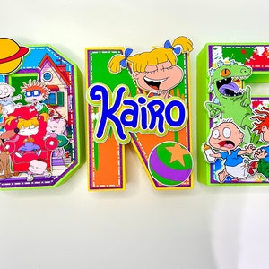 3D Rugrats Letters: Personalized Birthday Party Decorations - Etsy