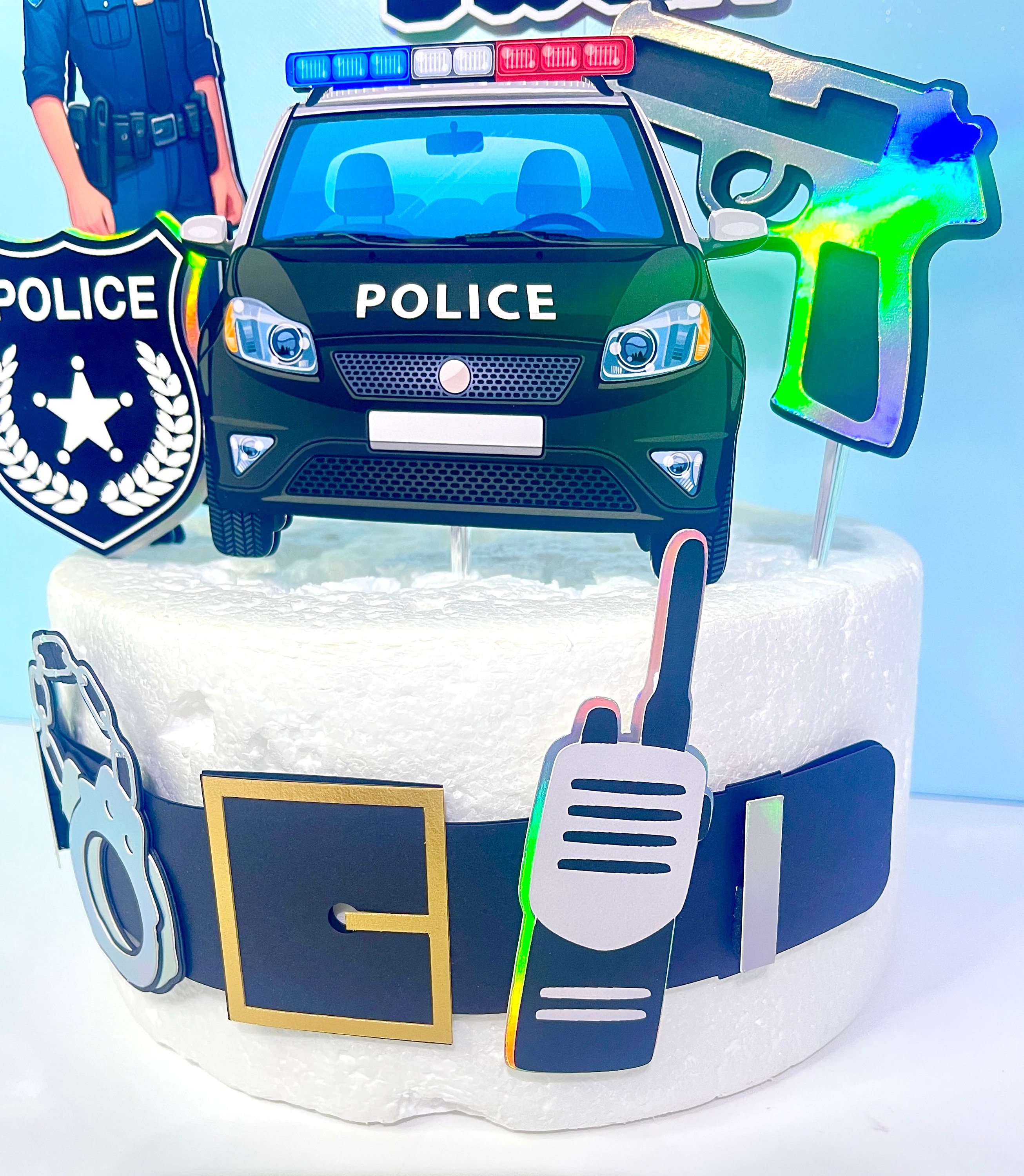Police Officer Cake Topper Police Cake Topper Police Officer Birthday ...
