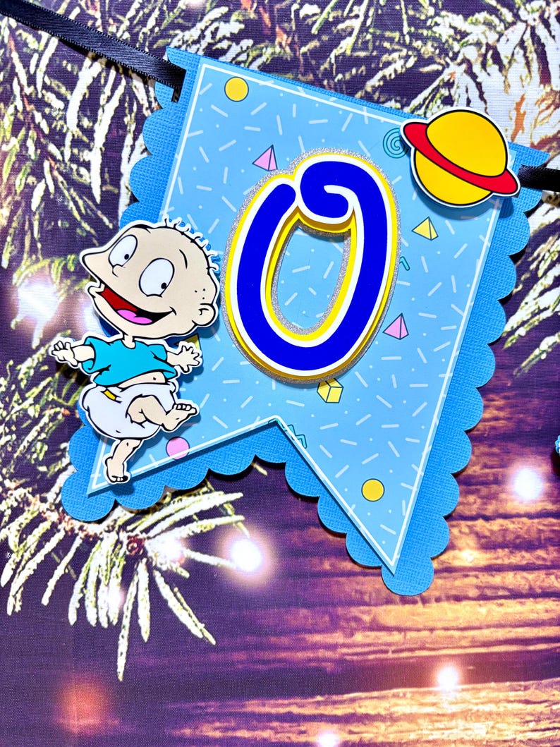 Rugrats High Chair Banner: 90s Theme Birthday Party Decor - Etsy