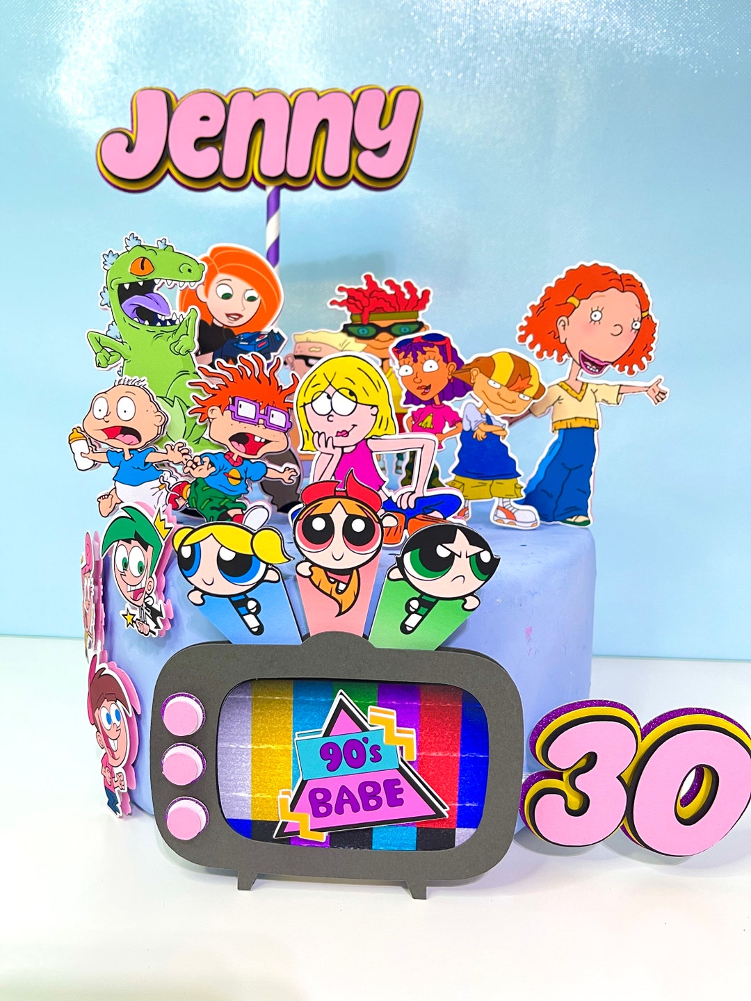 90s Cartoon Cake Topper - Rugrats, Lizzie Mcguire, as Told by Ginger ...
