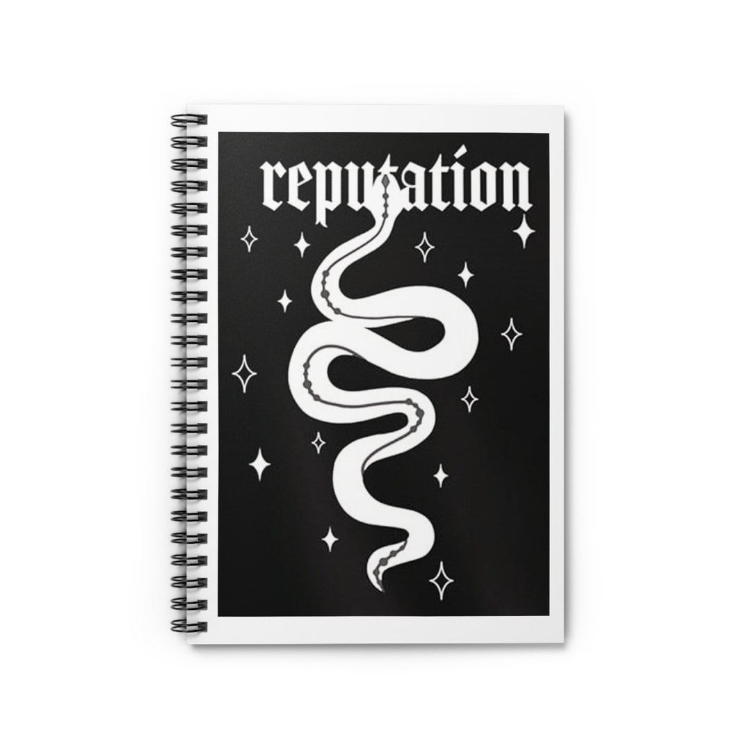 Taylor Swift Reputation Era's Tour Spiral Notebook Ruled Line - Etsy
