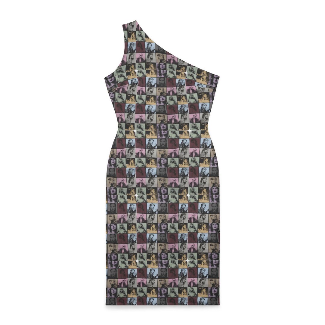 Swiftie Portrait Collage Shoulder Dress AOP - Etsy