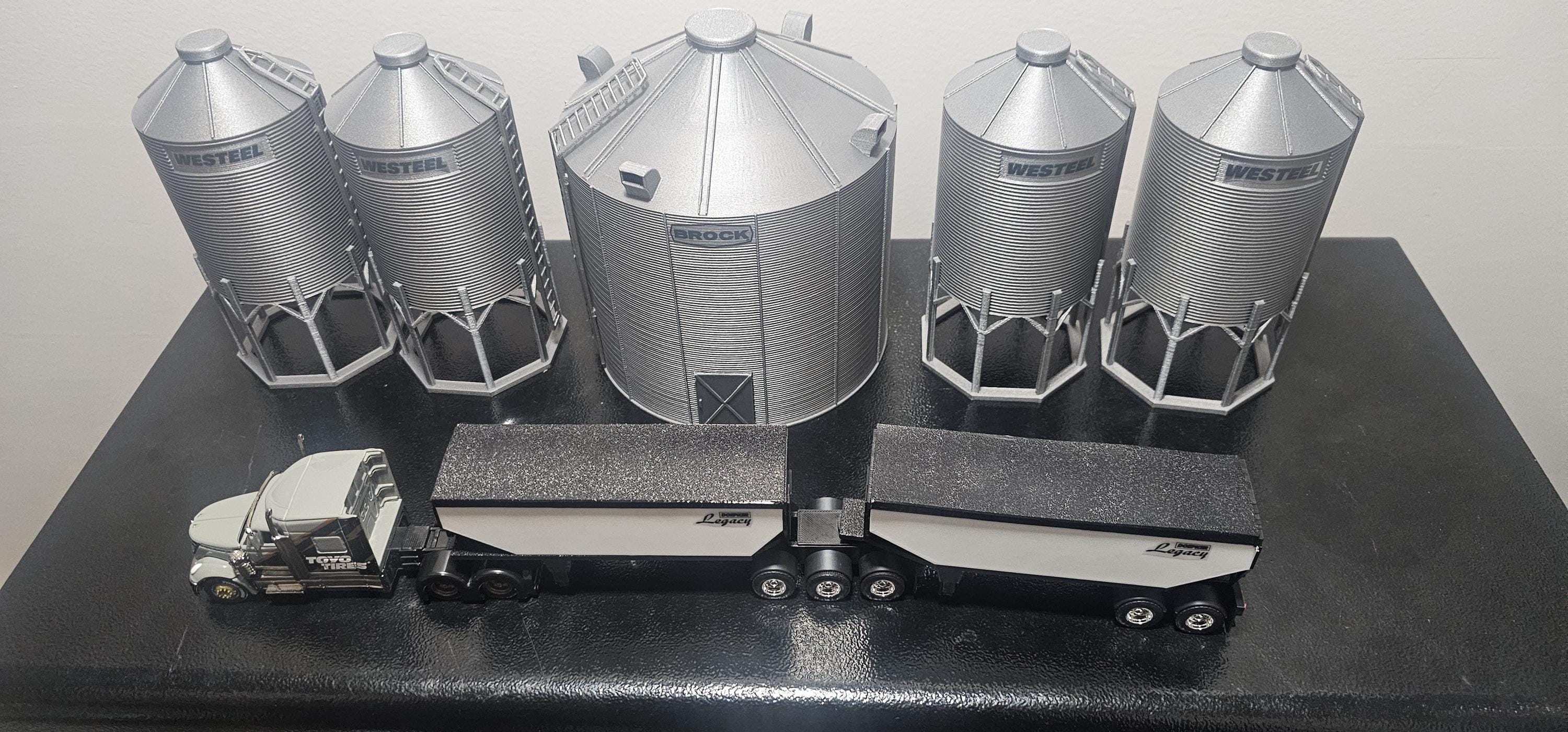 Westeel Hopper Bottom Bin 1/64 Scale (x1) - Etsy