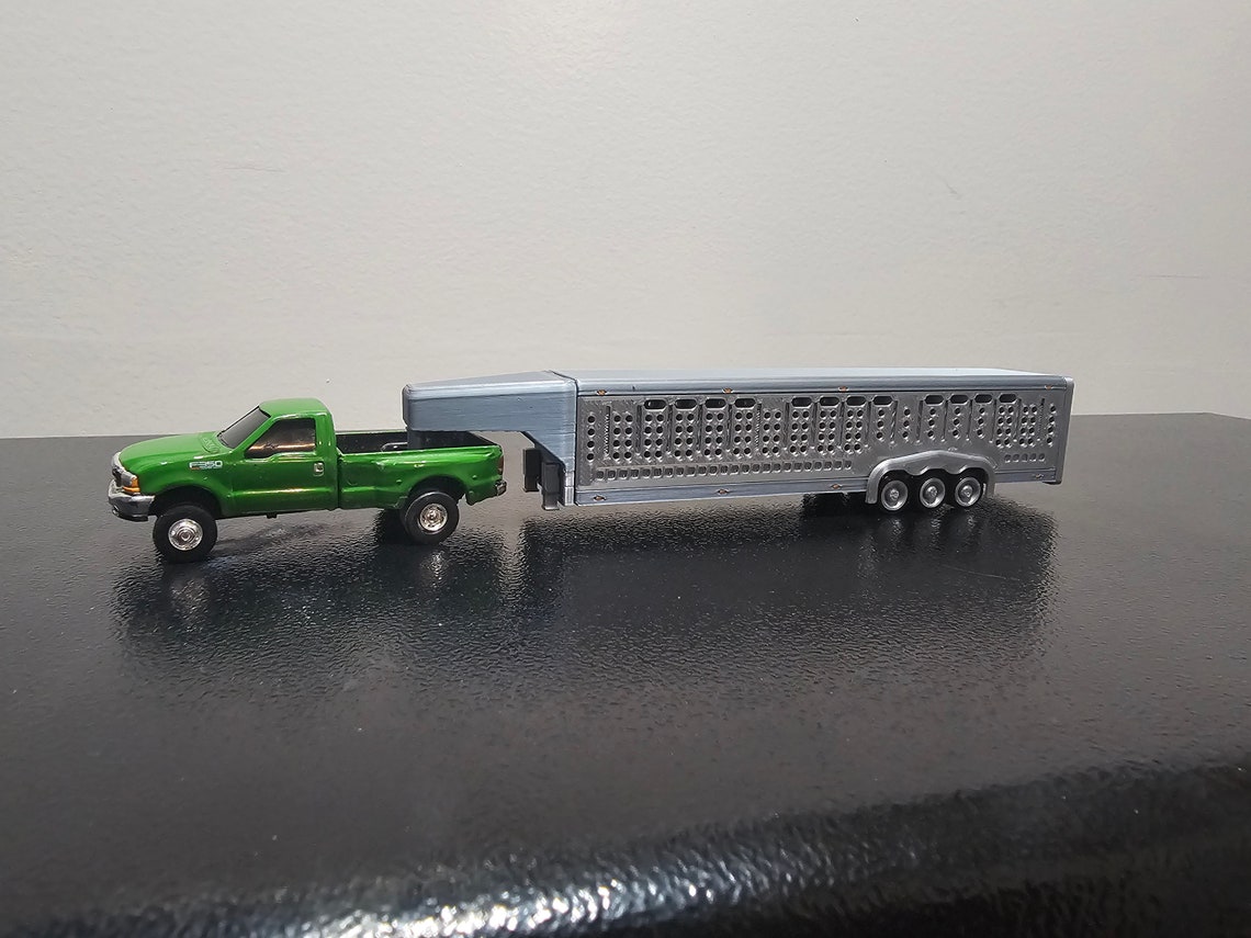 1/64 Scale Tri-axle Stock Trailer - Etsy