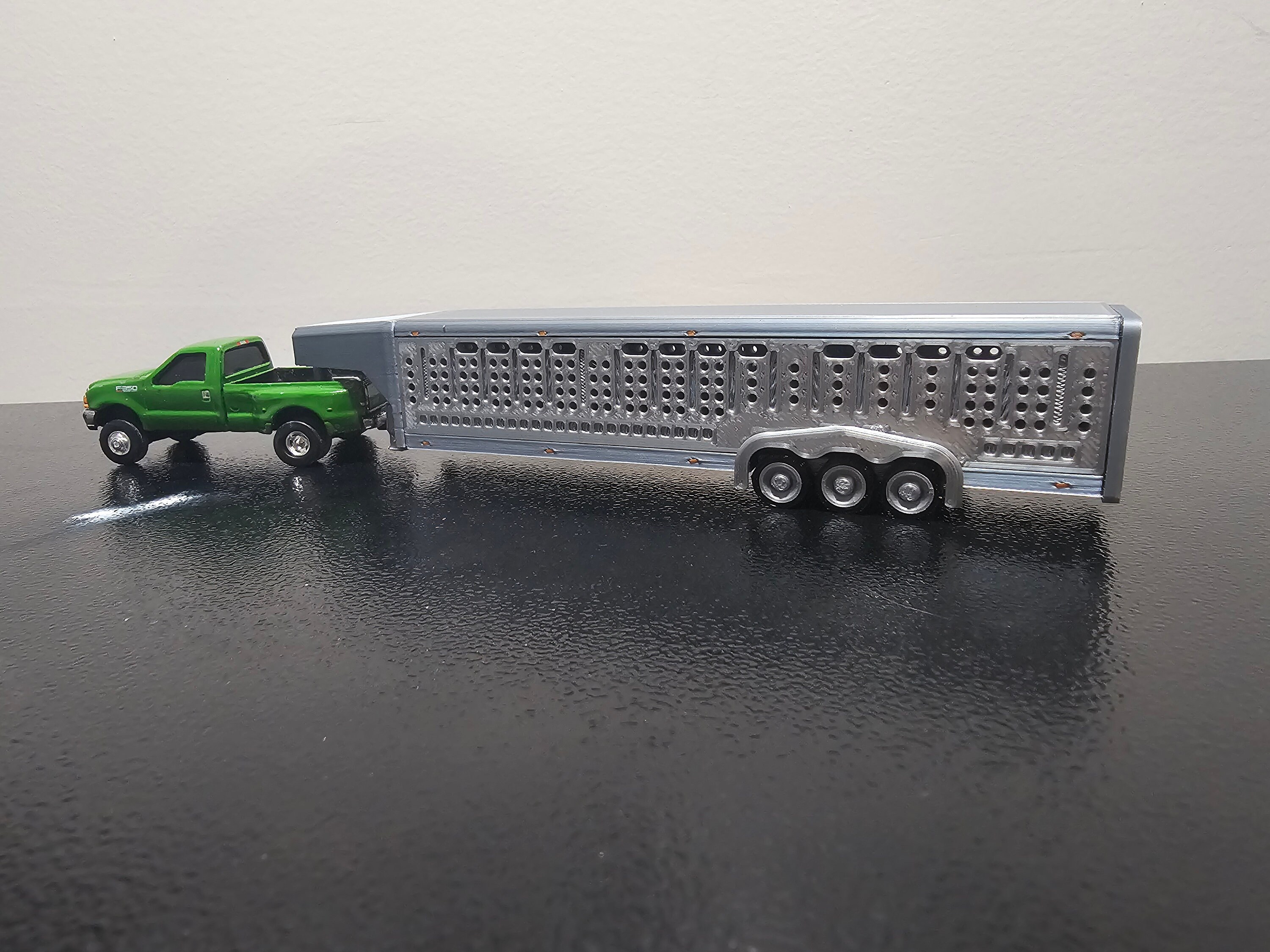 1/64 Scale Tri-axle Stock Trailer - Etsy