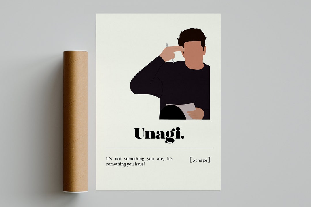 Friends Ross Unagi Poster Minimalist TV Show Poster Vintage Retro Art ...