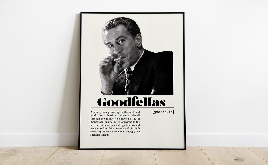 Goodfellas Martin Scorsese Minimalist Movie Poster Vintage Retro Art ...