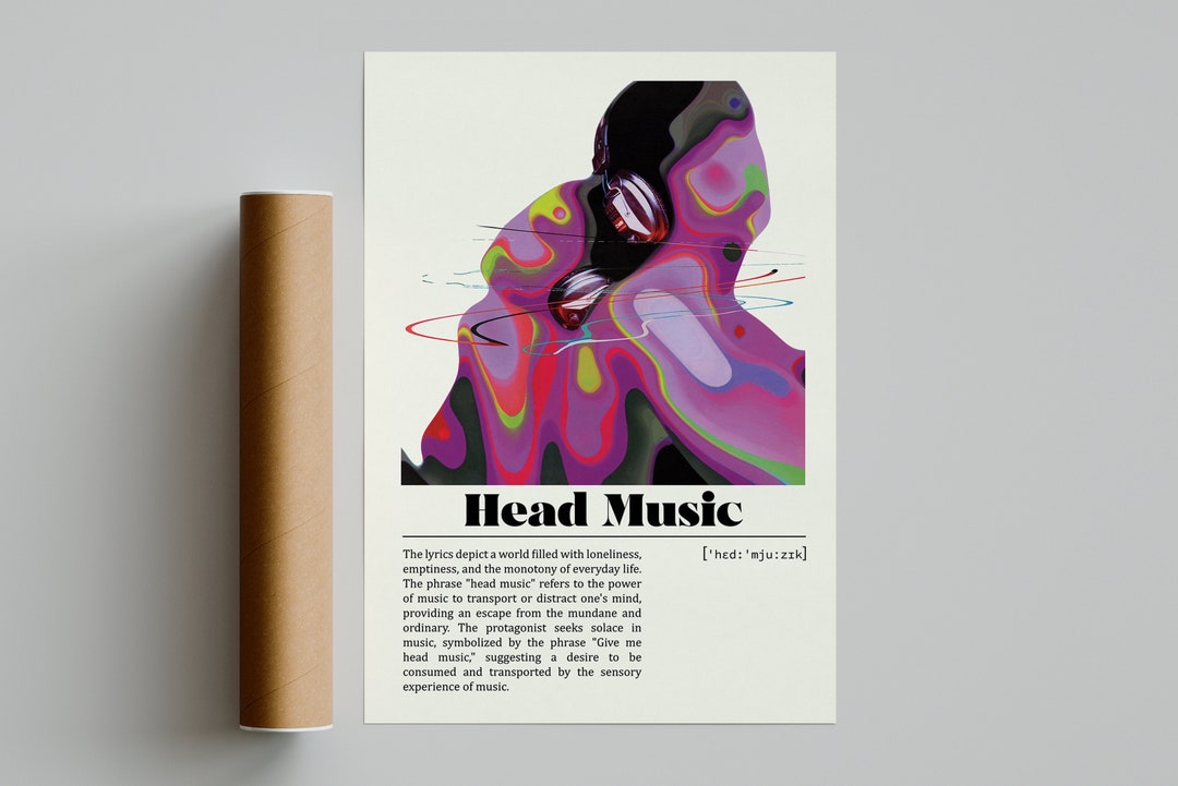 Suede Head Music Poster Minimalist Music Poster Vintage Retro Art Print ...