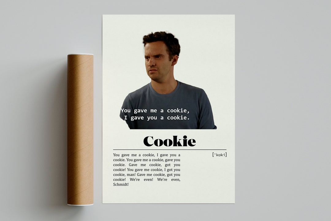 New Girl Cookie TV Series Poster Vintage Retro Art Print Custom Poster ...