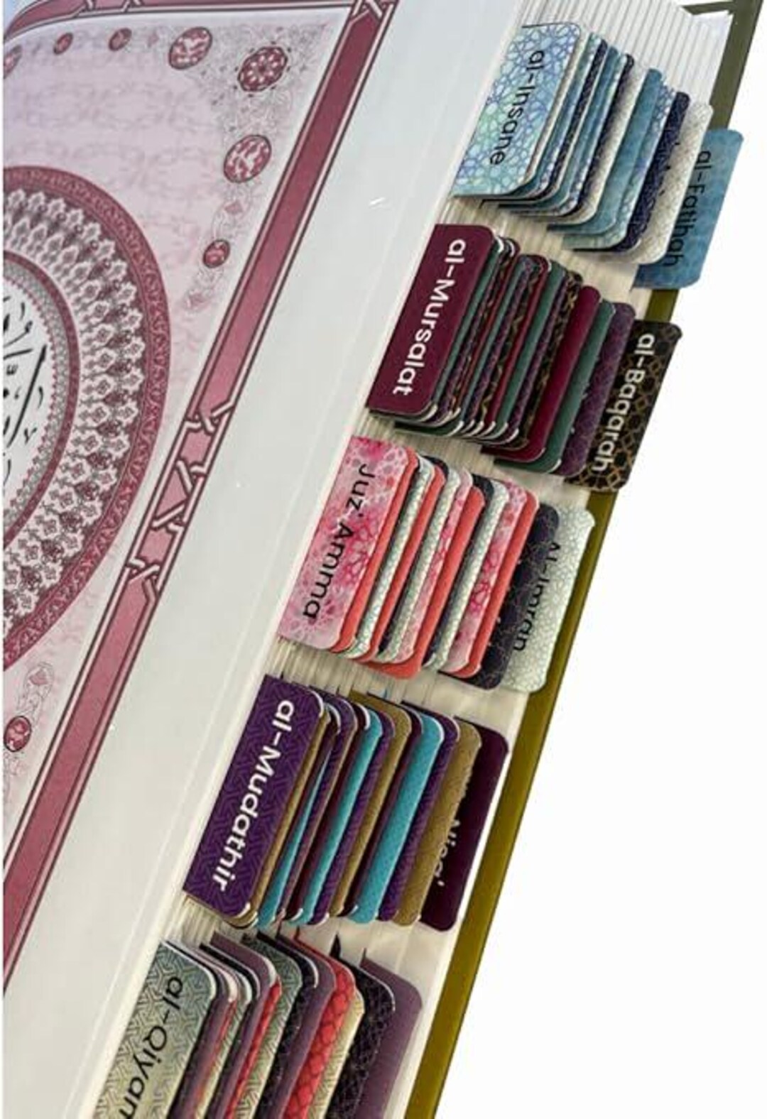 Quran Tabs With Islamic Geometric Design (english & Arabic) - 114 ...