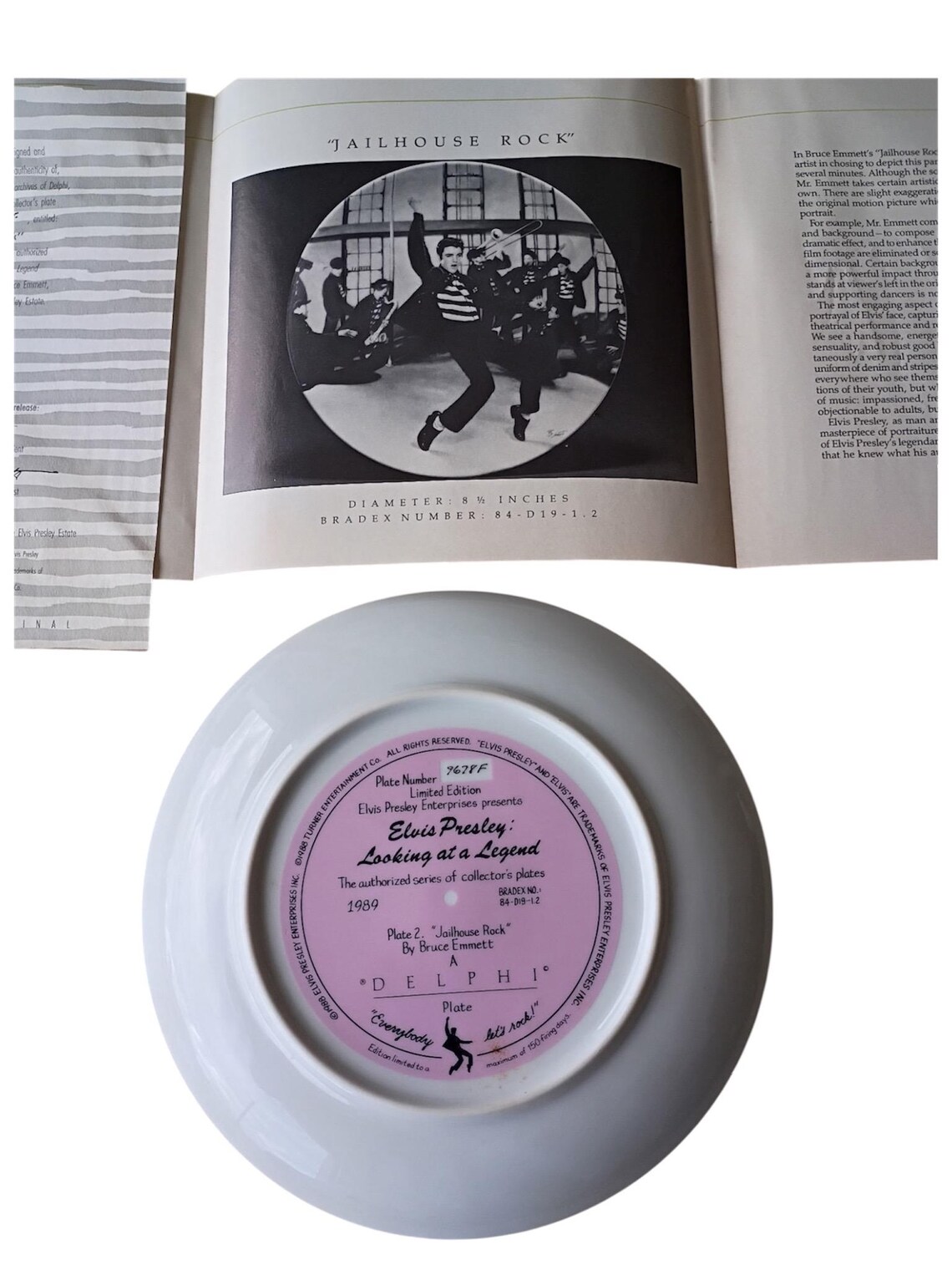 Complete Set of 16 Delphi Elvis Presley Plates “looking at a Legend”new ...