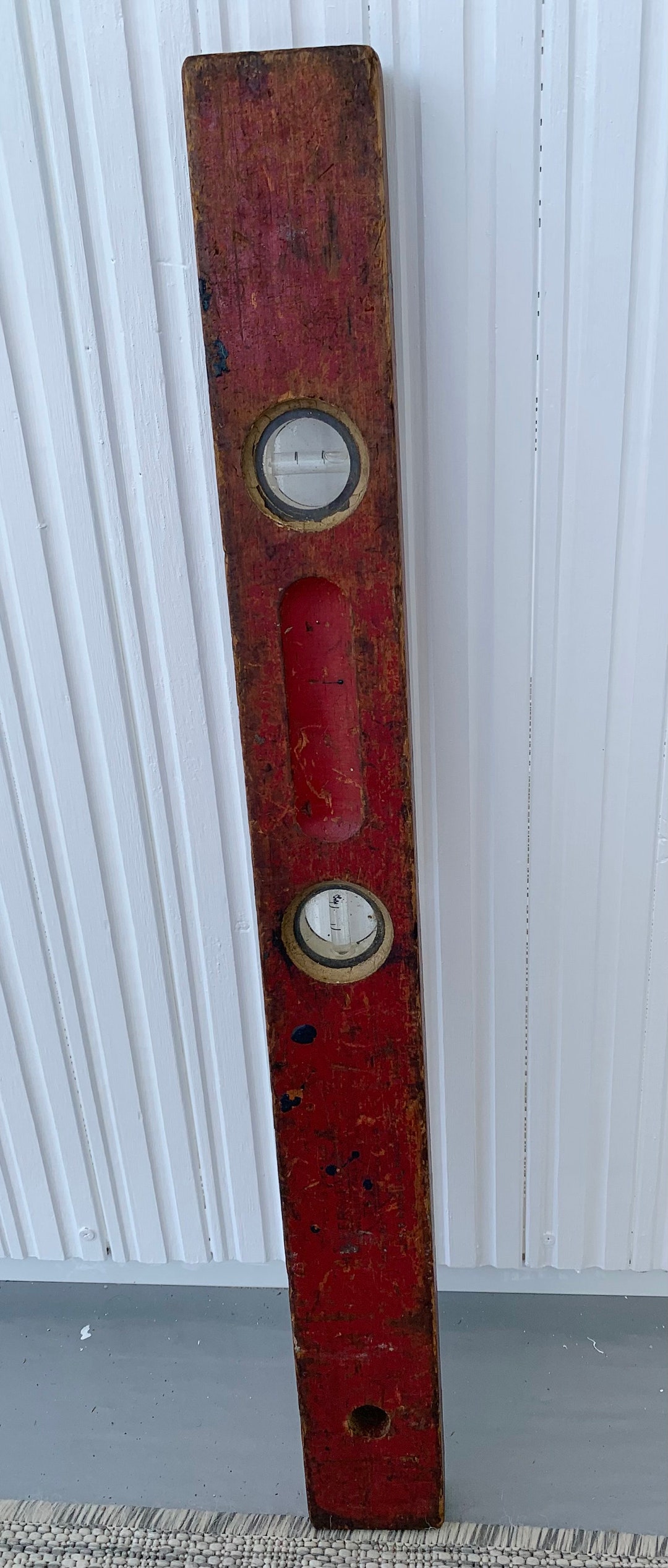 Vintage Red Millers Falls Level - Etsy