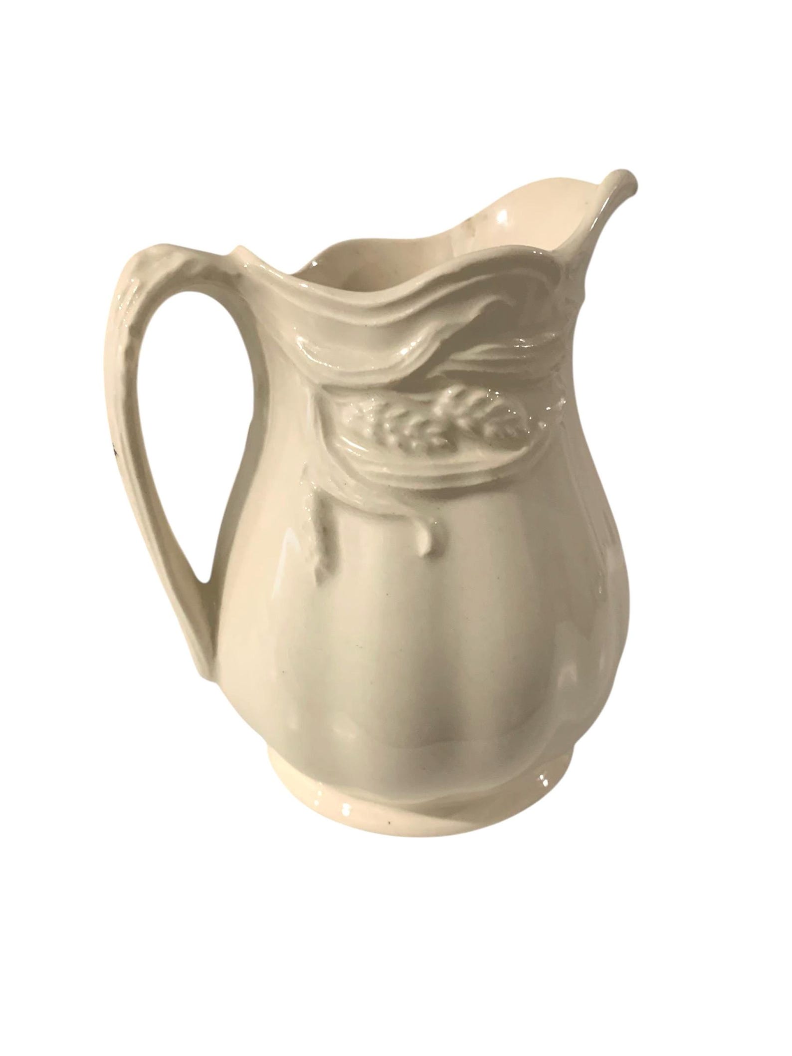 Antique Ironstone Pitcher, Wheat Design, England 1924-1928 ...
