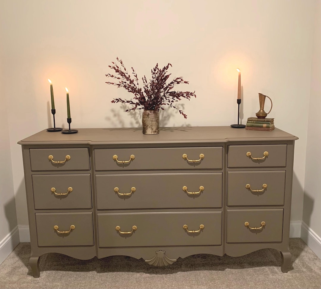 Ethan Allen Solid Cherry Wood Triple Dresser Maison Collection - Etsy