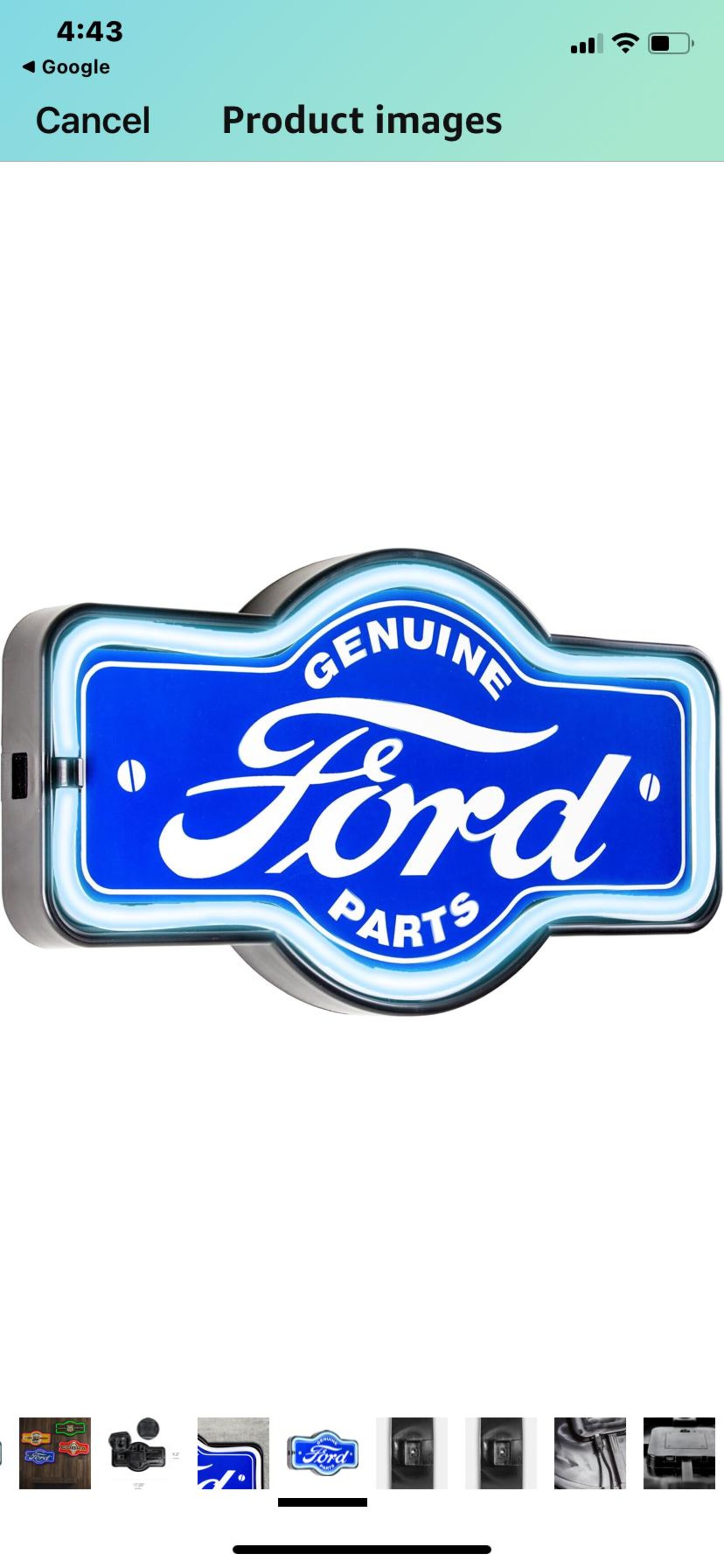 Genuine Ford Parts - Reproduction Vintage Advertising Marquee Sign ...