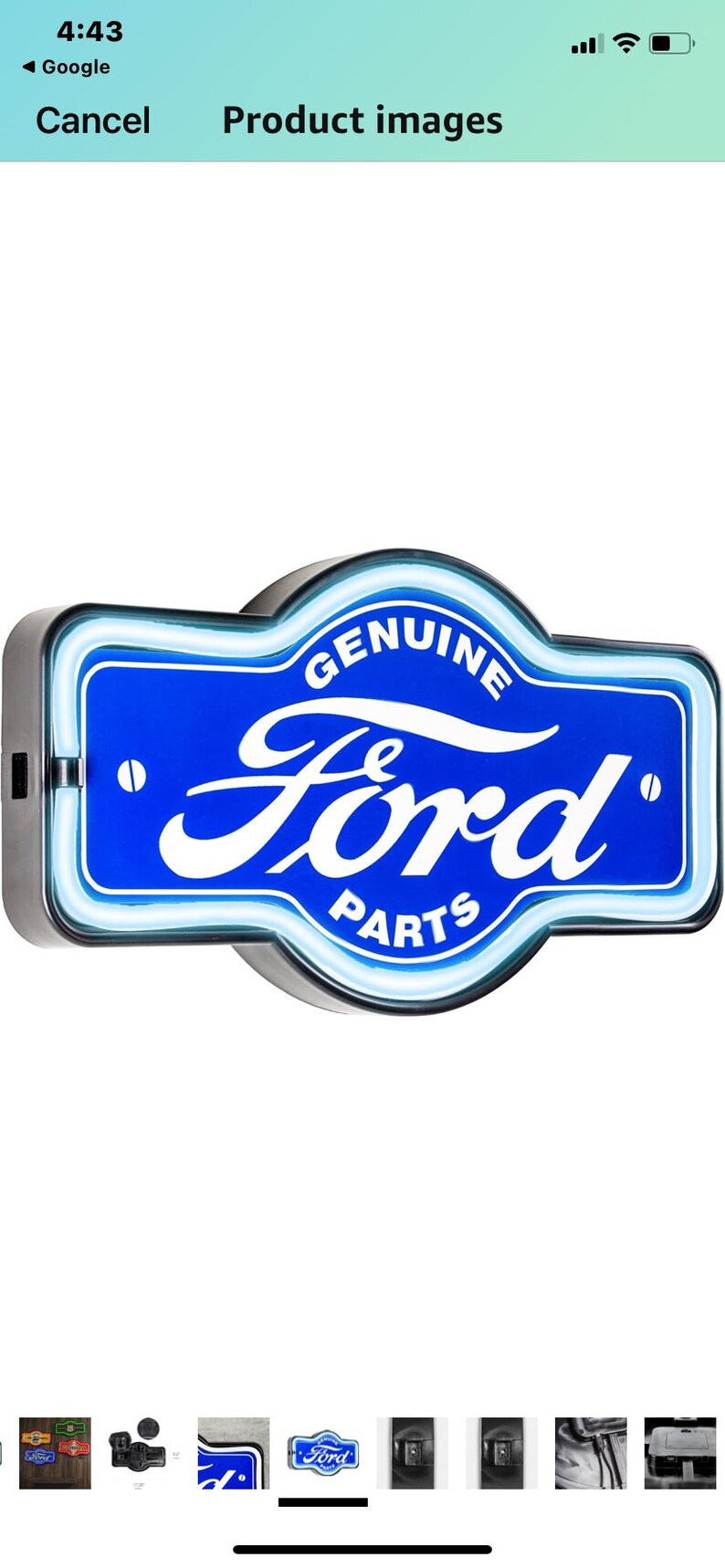 Genuine Ford Parts - Reproduction Vintage Advertising Marquee Sign ...
